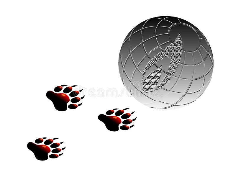 Paw And Earth Picture. Image: 8308809