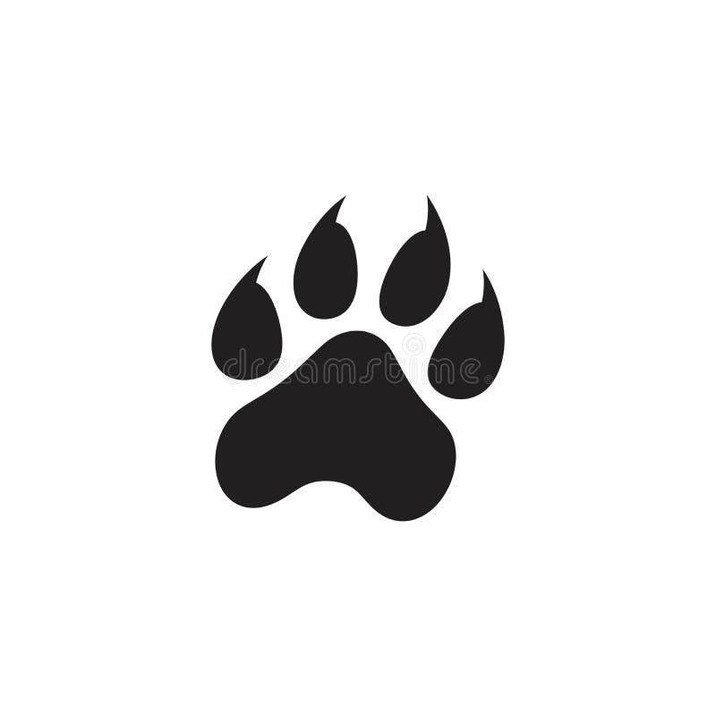 Paw Logo Design Vector Illustration Stock Illustration - Illustration ...