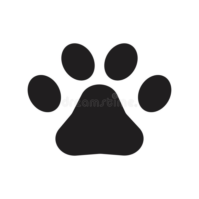 Paw Logo Design Vector Illustration Design Template Stock Vector ...