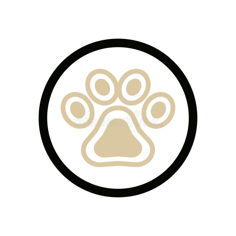 Paw Logo Design Vector Illustration Design Template Stock Vector ...