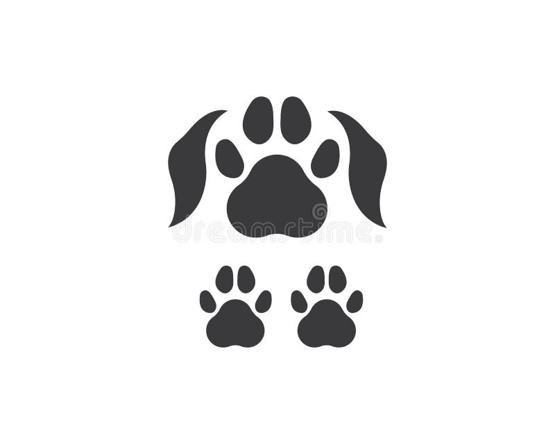 Paw Logo Icon of Pet Vector Template Stock Vector - Illustration of ...