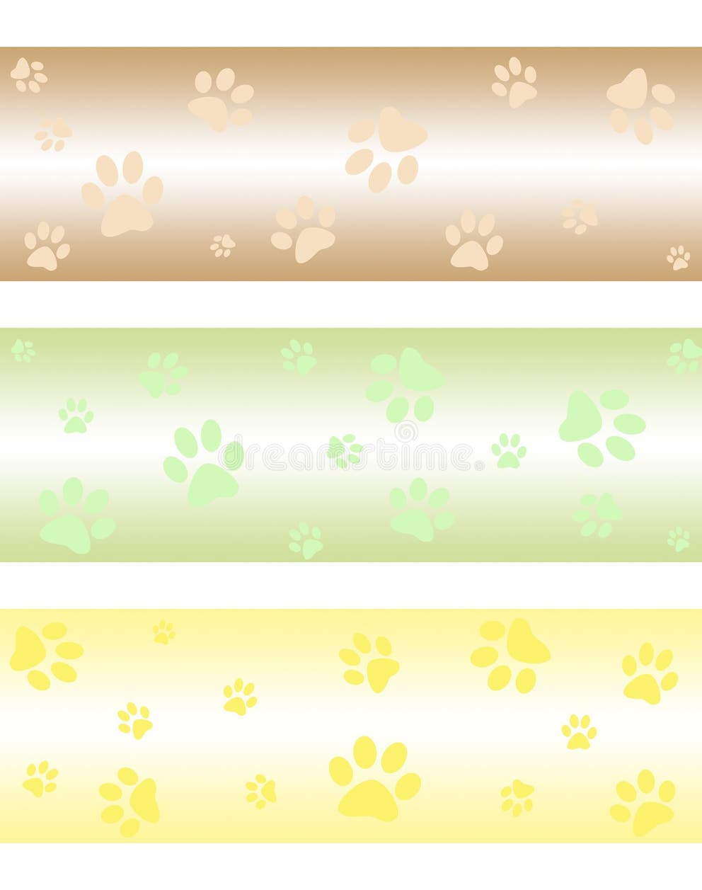Paw Print Banner Stock Illustrations – 7,866 Paw Print Banner Stock ...