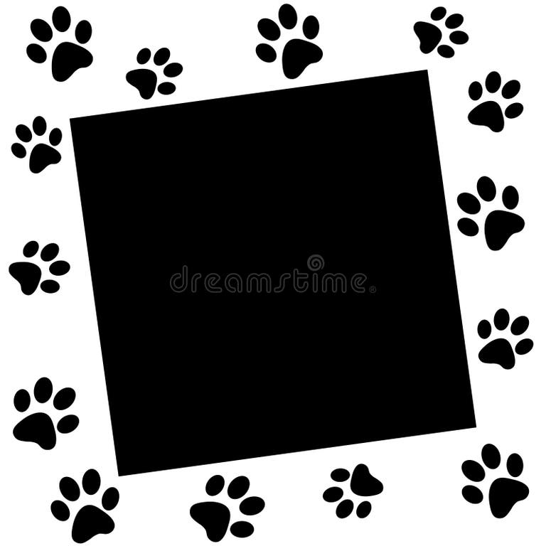 Paw Print Border Stock Illustrations – 1,262 Paw Print Border Stock ...