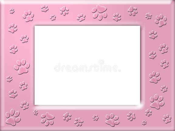 Dog Pawprints Frame Stock Illustrations – 190 Dog Pawprints Frame Stock ...