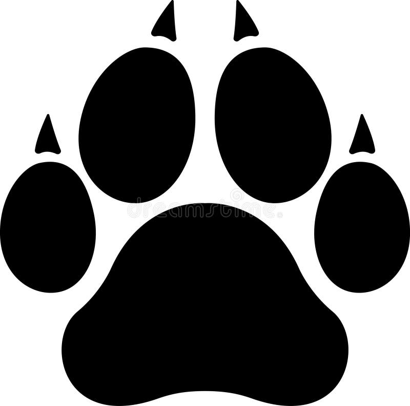 Paw Print Icon. Animal Symbol Vector Image. Stock Vector - Illustration ...