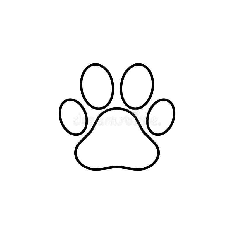 Line Paw Prints Stock Illustrations – 1,770 Line Paw Prints Stock ...