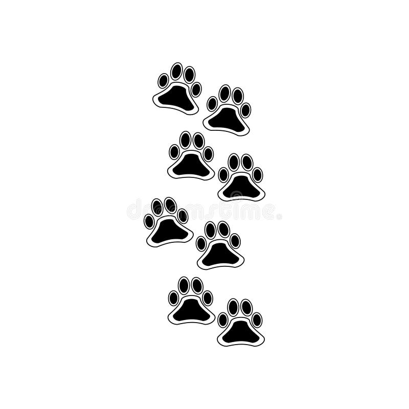 Multiple Paw Prints Stock Illustrations – 9 Multiple Paw Prints Stock ...