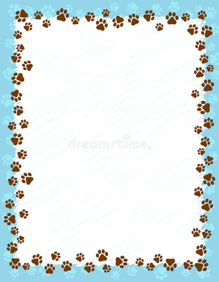 2+ Paw prints border Free Stock Photos - StockFreeImages