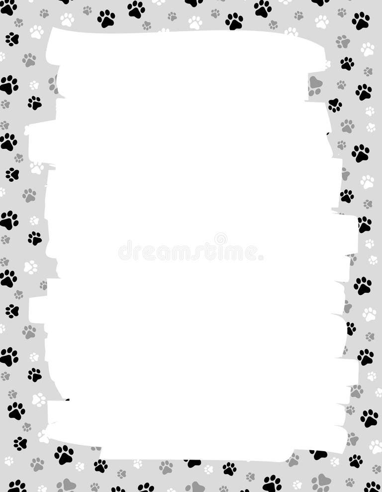 Cat Paw Border Stock Illustrations – 1,678 Cat Paw Border Stock ...