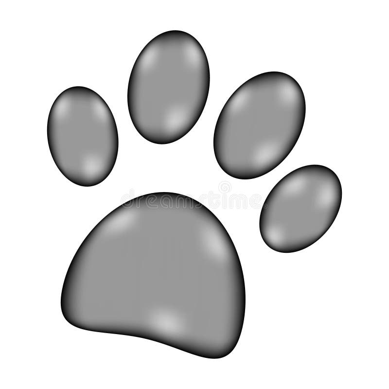 Paw sign icon. stock illustration. Illustration of internet - 97289138