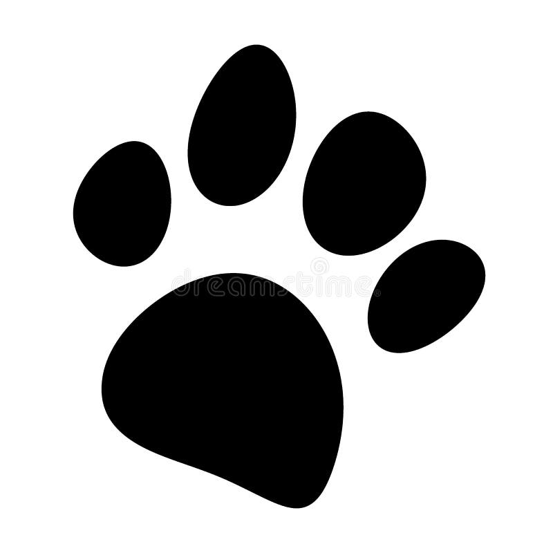 Paw symbol icon stock illustration. Illustration of sign - 187767603