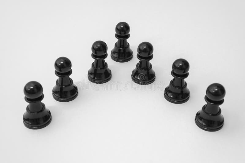 Pawn Chess Figures Isolated on White Background Stock Image - Image of ...