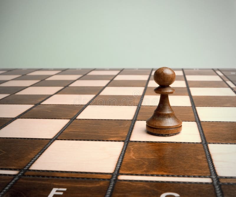 Pawn on chessboard stock image. Image of playing, battle - 9070329