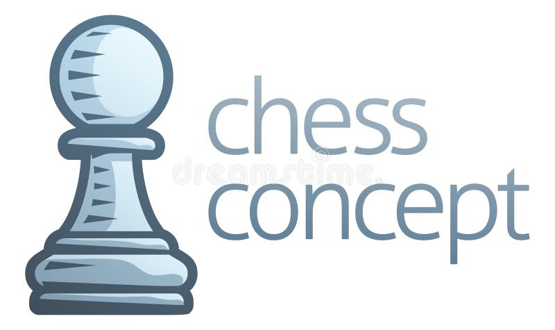 Pawn Concept Chess Piece Icon Stock Illustration - Illustration of ...