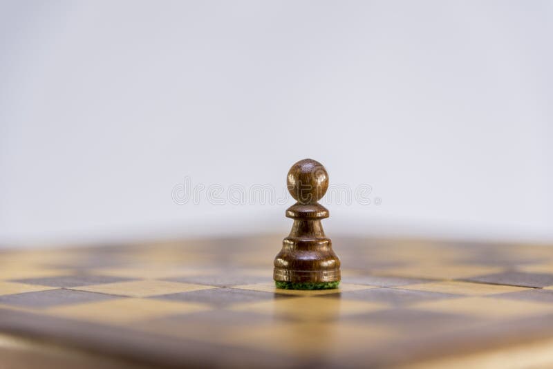 Pawn, Game of Chess with White Background Stock Image - Image of king ...