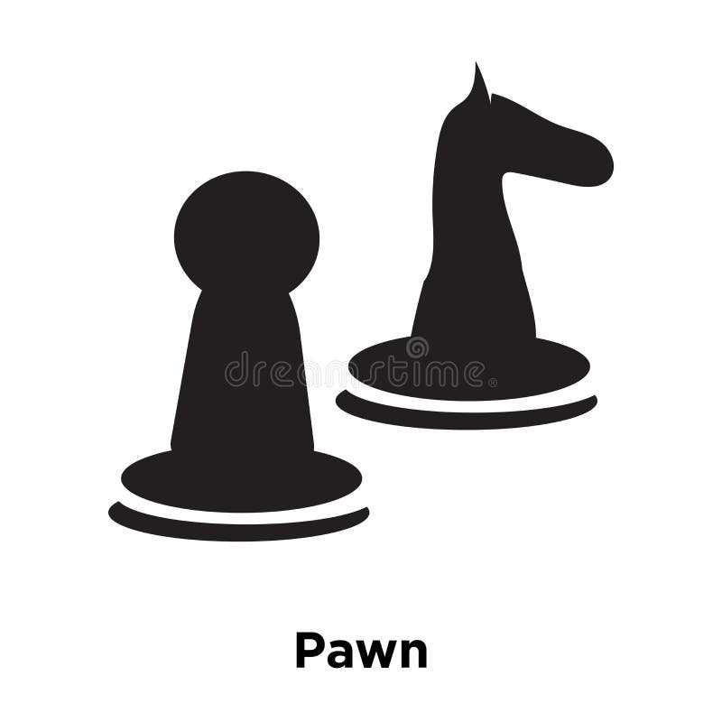 Pawn Icon Vector Isolated on White Background, Logo Concept of P Stock ... Pawn Icon Vector Isolated on White Background, Logo Concept of P Stock ...