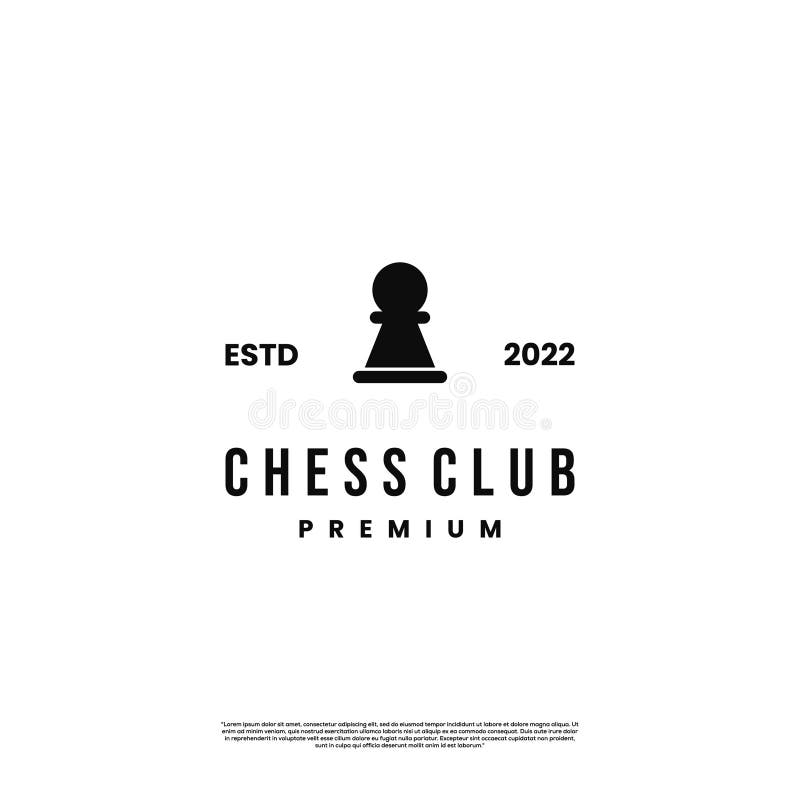 Pawn Logo Design Vintage, Chess Logo Stock Vector - Illustration of ...