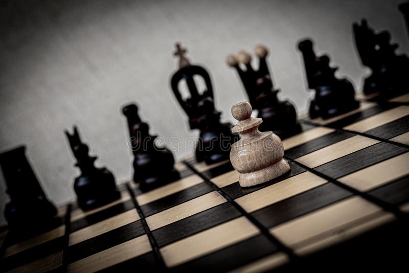 One Warrior Against the Army Stock Image - Image of recreation, table ...