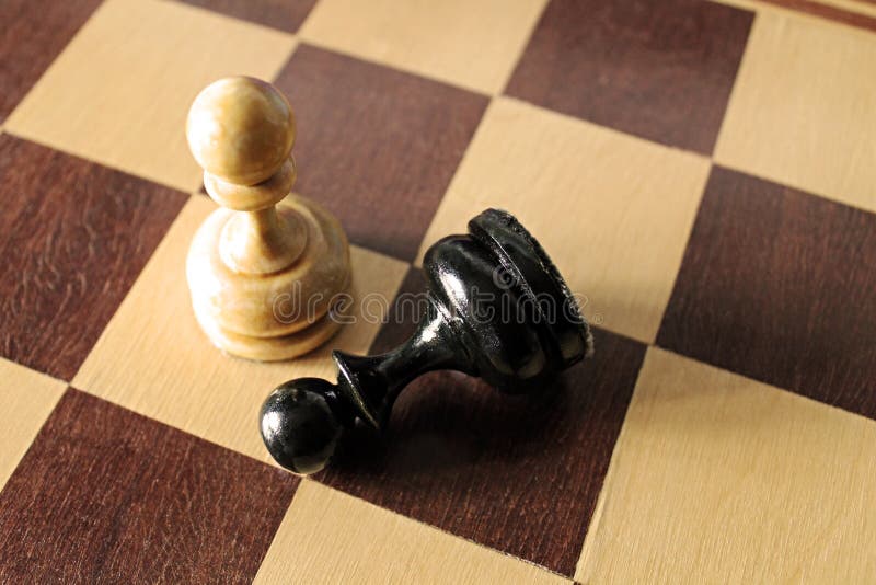 Pawns on a chess board stock image. Image of player, strategy - 93684841