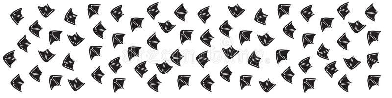 Paws of a Goose. Bird Footprints and Tracks Stock Vector - Illustration ...