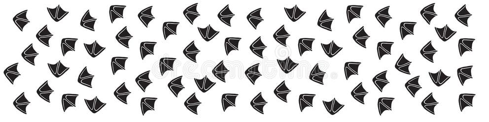 Paws of a Goose. Bird Footprints and Tracks Stock Vector - Illustration ...