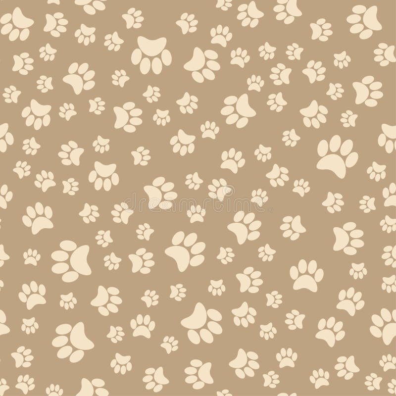 Paws pattern stock vector. Illustration of pattern, seamless - 211074956