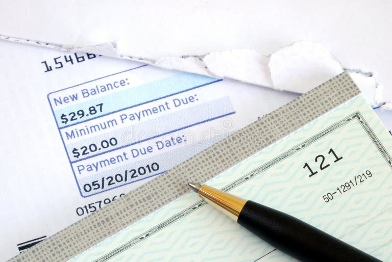 Pay the bill stock image. Image of checking, savings - 14255641