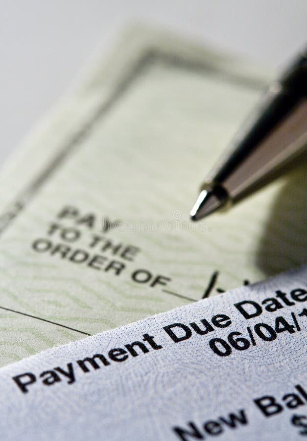 Paying the Credit Card Bill on Time Stock Image - Image of debt ...