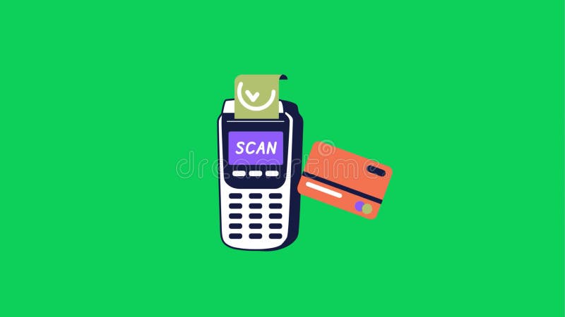 Pay with Card Animation for Business Promotion Video Element Stock ...
