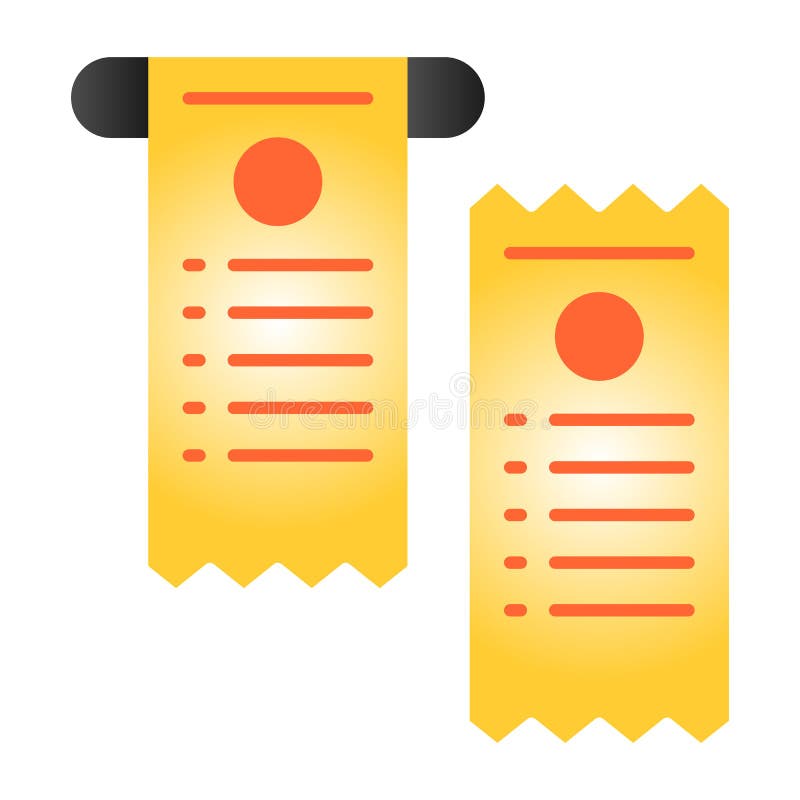 Pay Check Flat Icon. Cheque Color Icons in Trendy Flat Style Stock ...