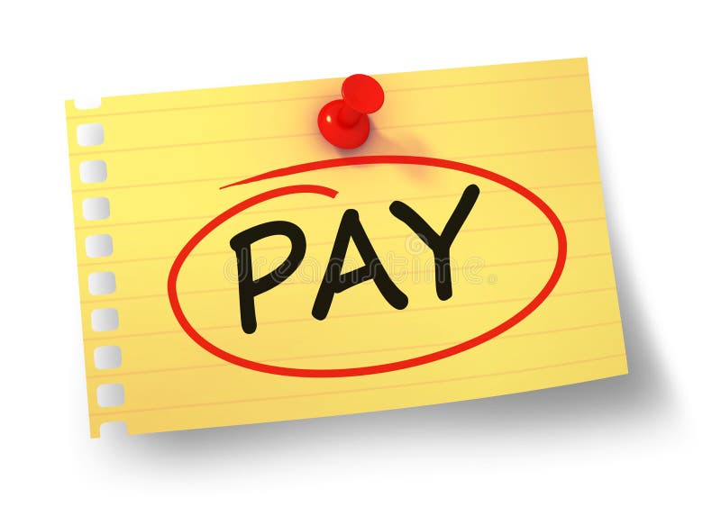 Pay Concept 3d Illustration Isolated Stock Illustration - Illustration ...