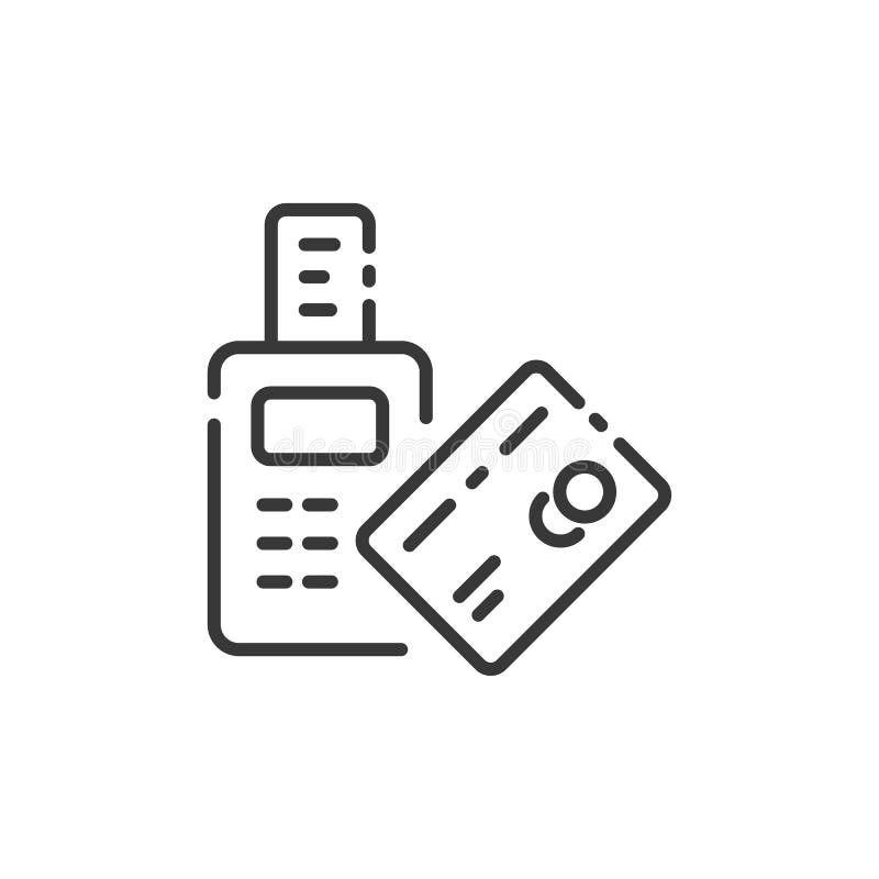 Contactless Card Reader Icon Stock Illustrations – 884 Contactless Card ...