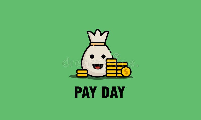 Pay Day! stock illustration. Illustration of salary, square - 25841431