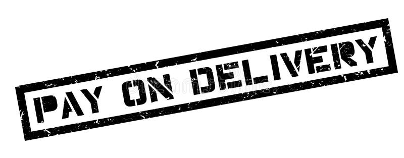Pay on Delivery Rubber Stamp Stock Illustration - Illustration of ...