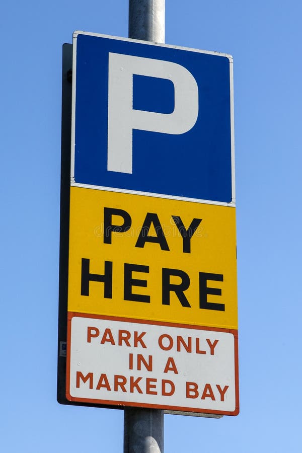Pay and Display Carpark Sign Stock Photo - Image of park, display: 32280688