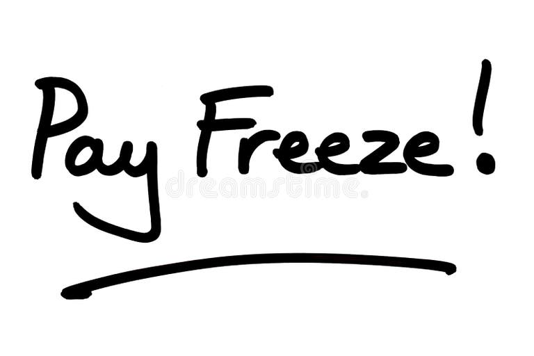 Pay Freeze stock illustration. Illustration of memo - 217898299