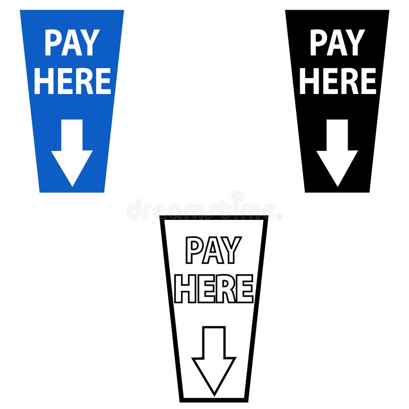 Pay Here Stock Illustrations – 3,979 Pay Here Stock Illustrations ...
