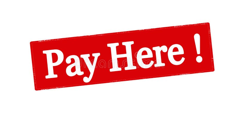 Pay here stock illustration. Illustration of disbursement - 92112450