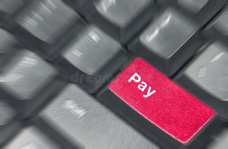 Pay keyboard stock photo. Image of online, office, electronic - 61079228