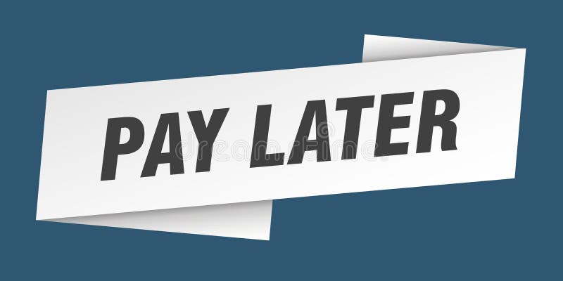 Buy Now Pay Later Banner Template. Buy Now Pay Later Ribbon Label Stock ...