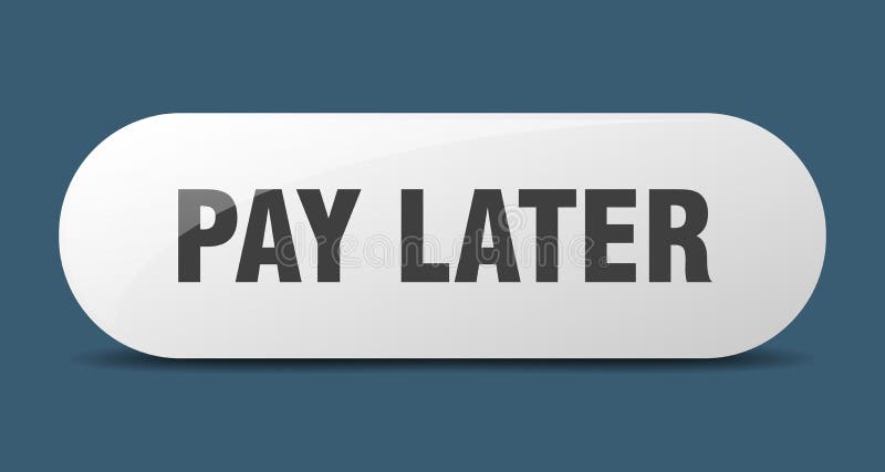 Pay Later Button. Pay Later Sign. Key. Push Button Stock Vector ...