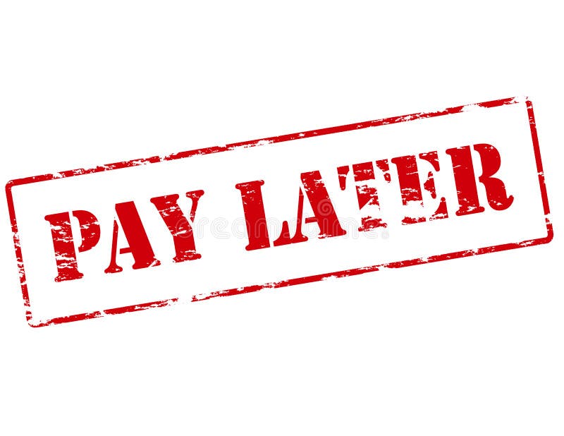 Pay later stock illustration. Illustration of concept - 92088223