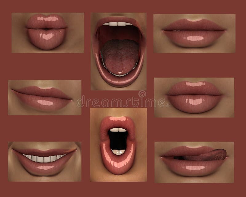 Texture 3d Lips
