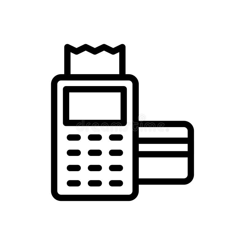 Pay machine stock vector. Illustration of receipt, money - 212375425