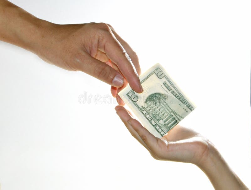 Pay money stock photo. Image of donate, money, sell, hand - 291028