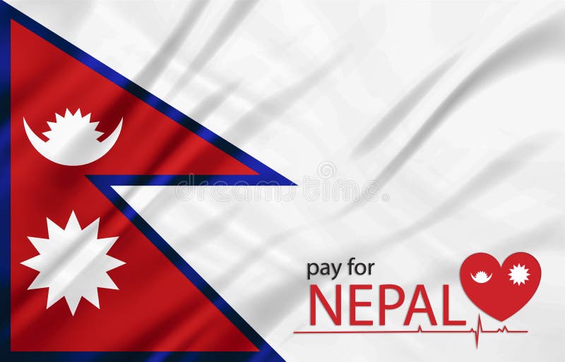Pay for nepal stock illustration. Illustration of flag - 54876688