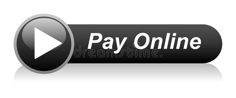 Pay online button icon stock illustration. Illustration of color ...