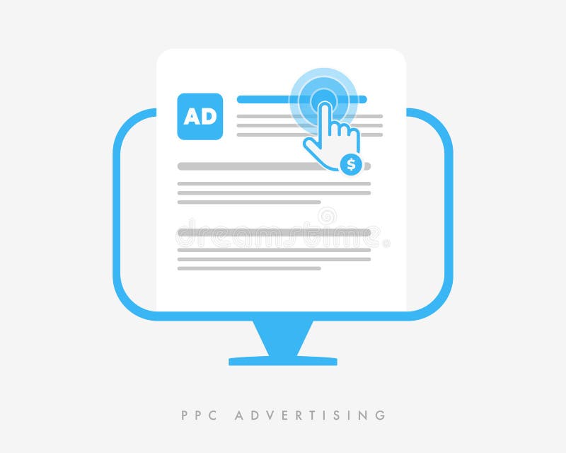 Pay Per Click Advertising Concept Strategy Icon. PPC - Method of ...