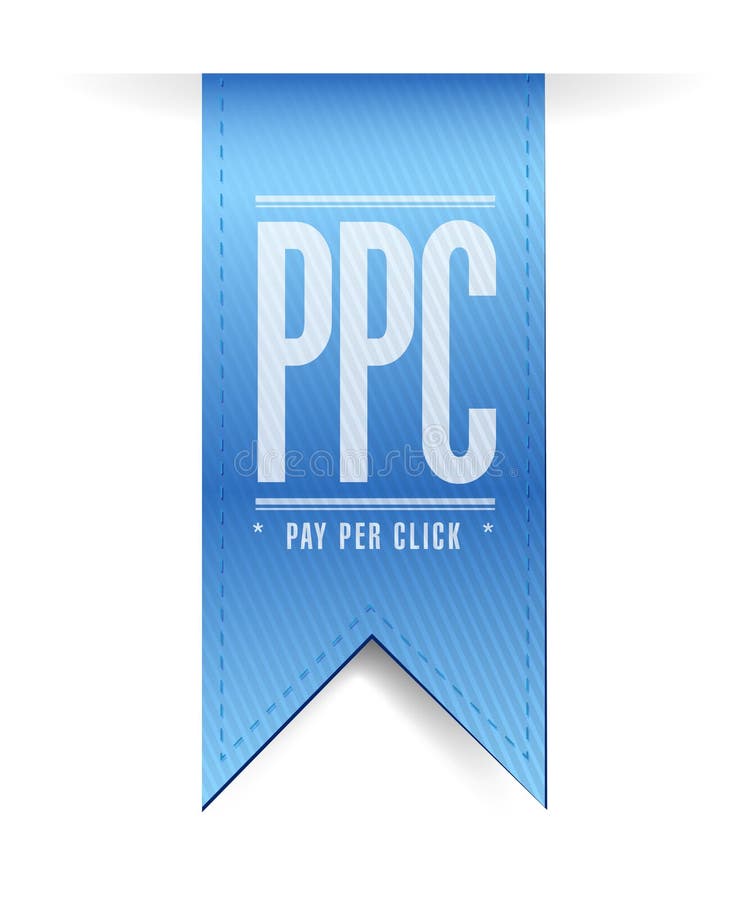 Pay Per Click Banner Illustration Design Stock Illustration ...