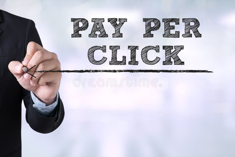 Pay per click concept stock photo. Image of conceptual - 44351732